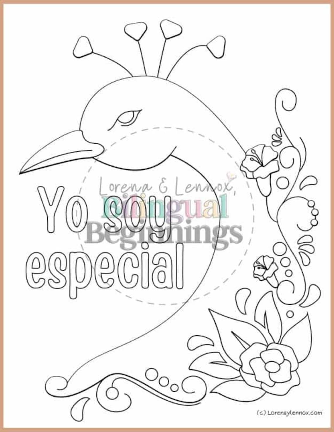9 Positive Affirmations Coloring Pages for Kids in Spanish - Etsy UK