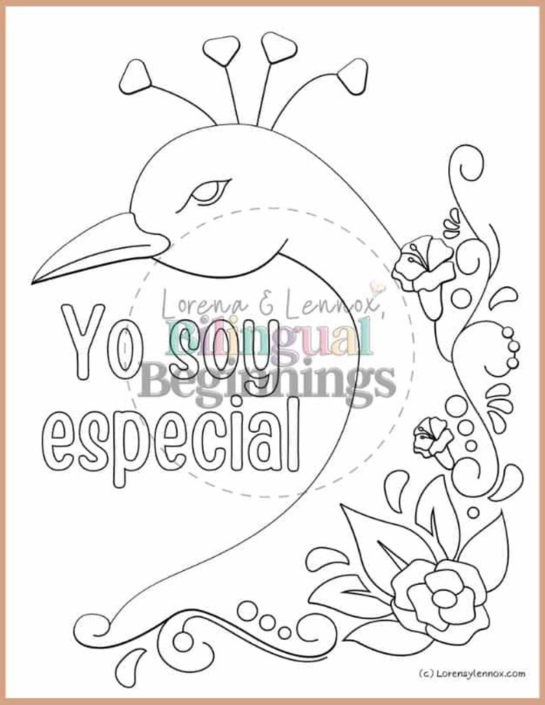 9 Positive Affirmations Coloring Pages for Kids in Spanish - Etsy