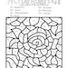 Flower Color by Number Coloring Pages in SPANISH - Etsy