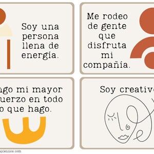 40 Printable Positive Affirmations in Spanish - Etsy