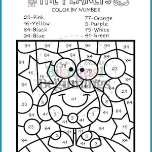Space Color-by-number Printable Kit for Kids! - Etsy