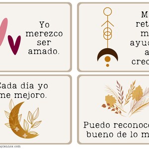 40 Printable Positive Affirmations in Spanish - Etsy