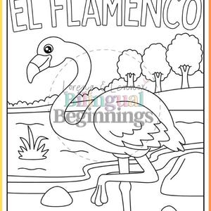 11 Zoo Animals Coloring Pages in Spanish - Etsy