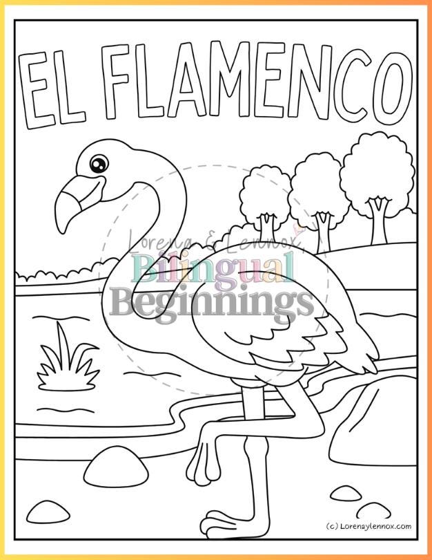 11 Zoo Animals Coloring Pages in Spanish - Etsy