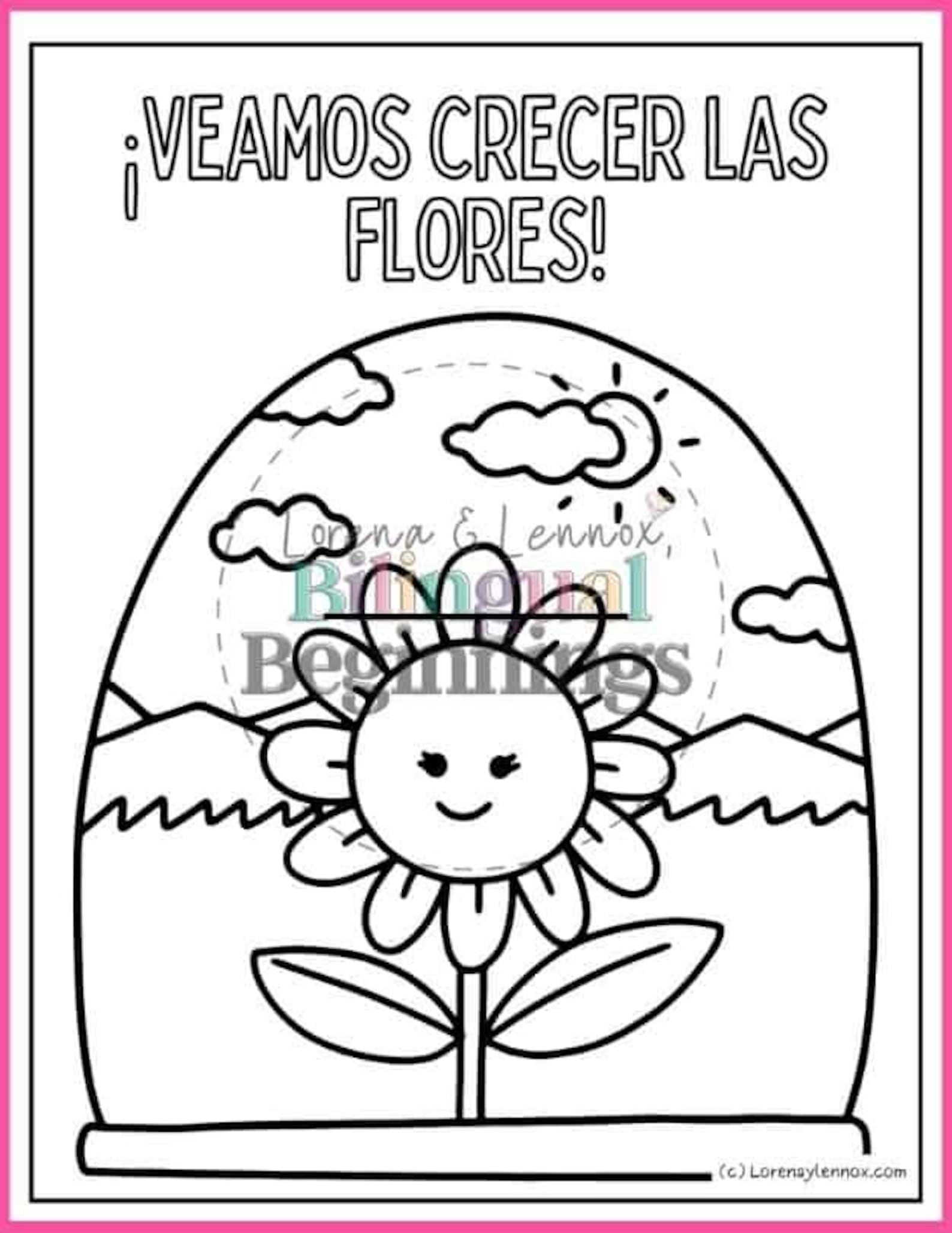 Summer Coloring Pages in Spanish - Etsy