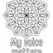 Empowerment Coloring Pages - Set of 9 Positive Affirmations for Mindful ...
