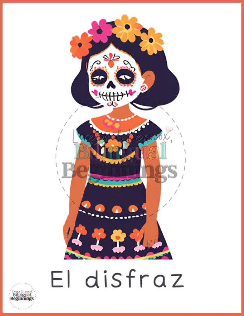 16 Day of the Dead Flashcards in Spanish - Etsy