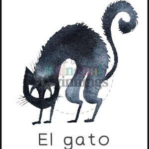 30 Bilingual Halloween Flashcards in Spanish and English | Halloween ...