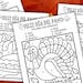 Thanksgiving Color by Number Pages in Spanish - Etsy