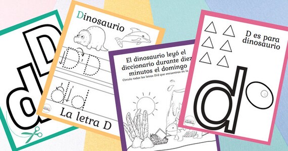 Letter D Printables in Spanish - Etsy