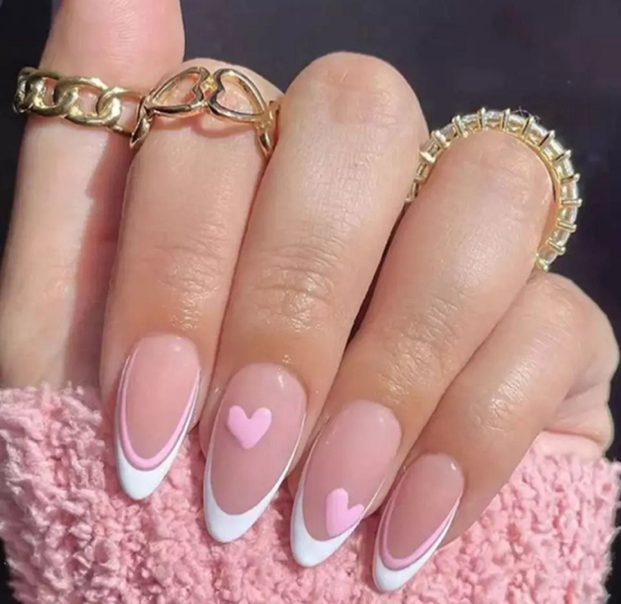 Light Pink French Tip Nails
