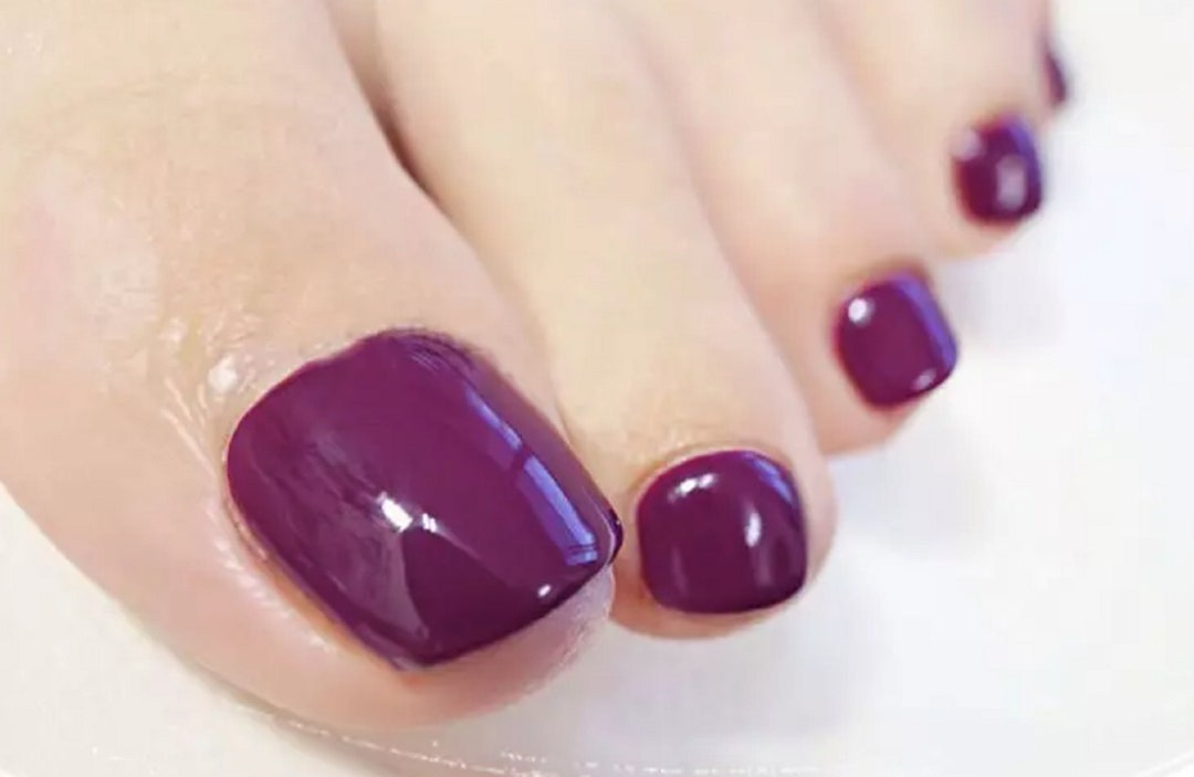 22pcs Dark PURPLE Toe Nail Wraps ~ Toenail Self-adhesive Express ...