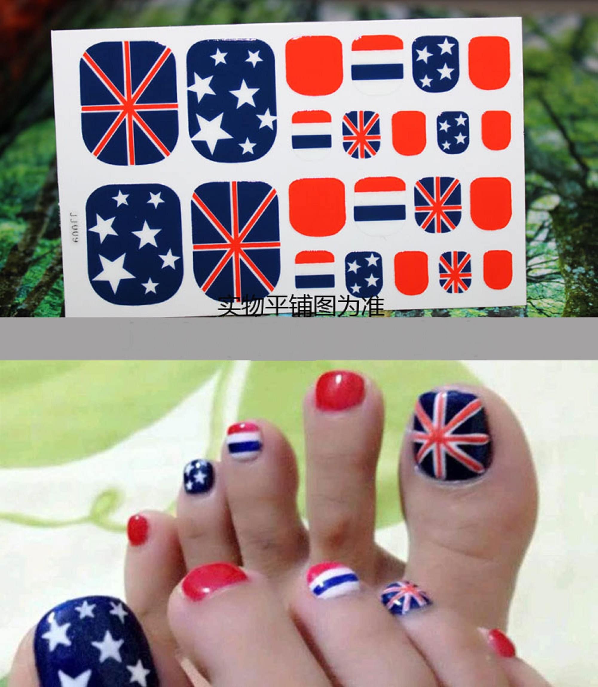 American Flag Toes