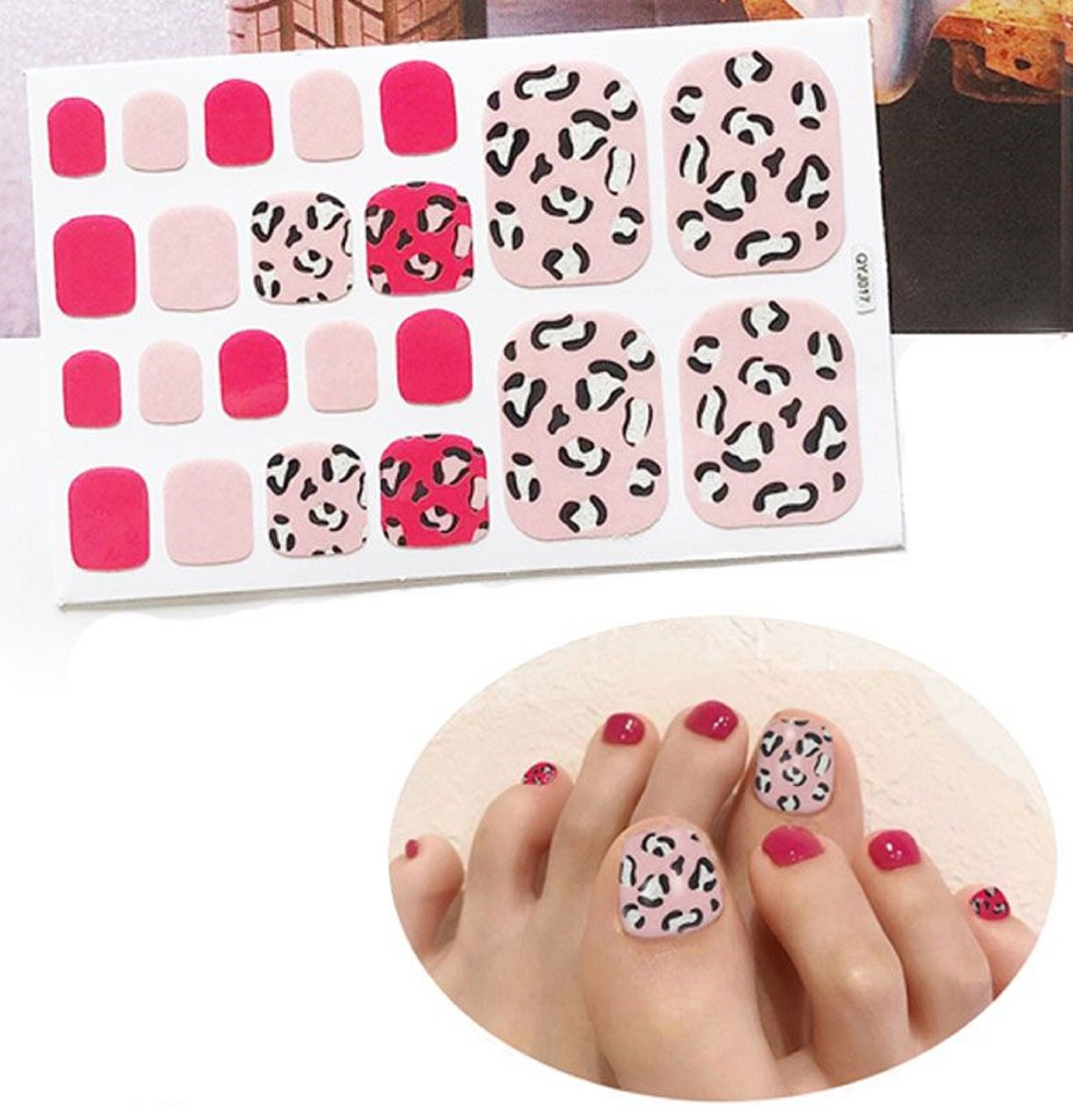 Cheetah Print Toe Nails