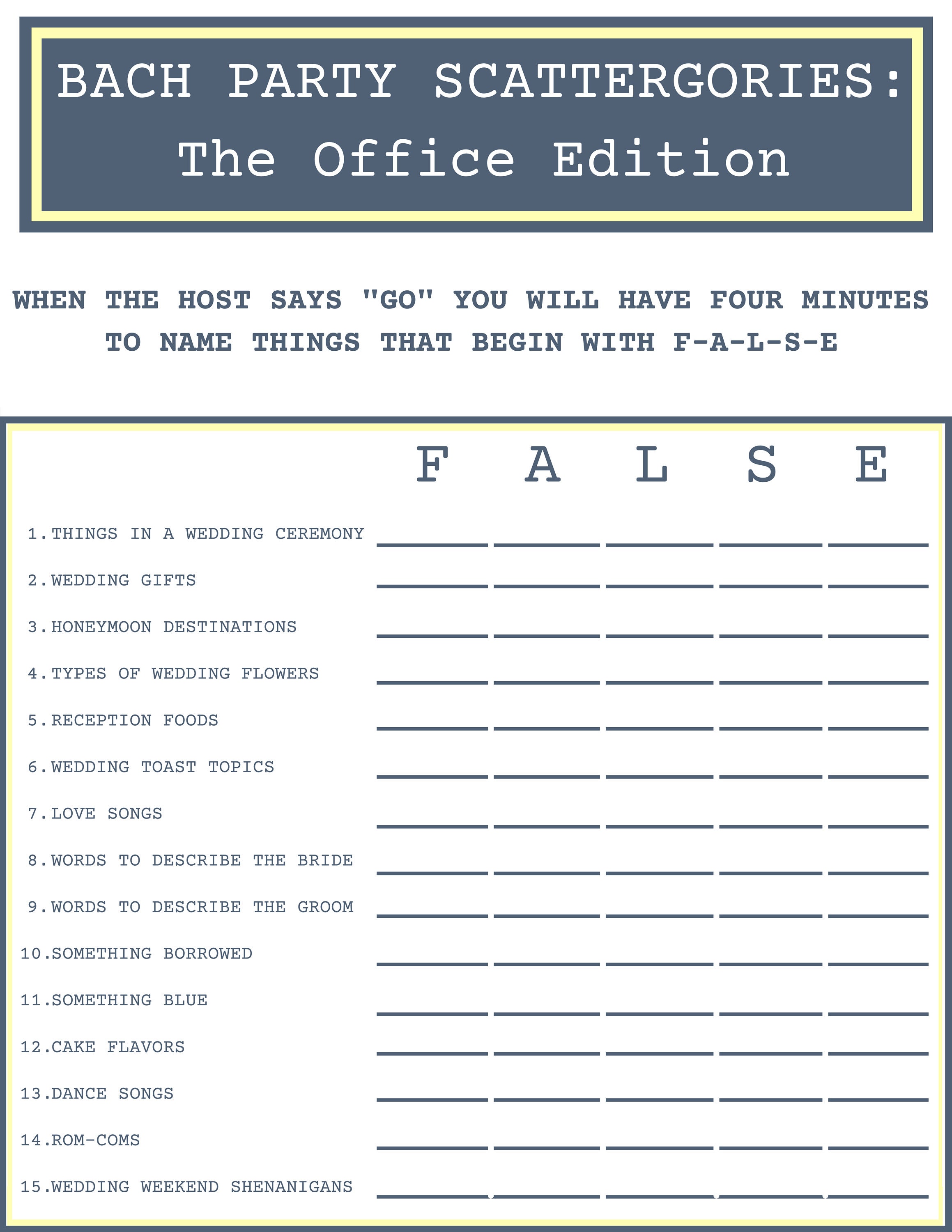 The Office Bach Party Pack - Digital Download - Etsy