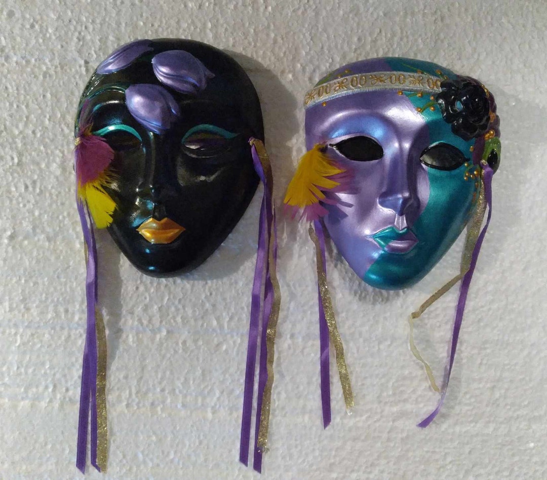 Set of Decorative Hanging Masks - Etsy