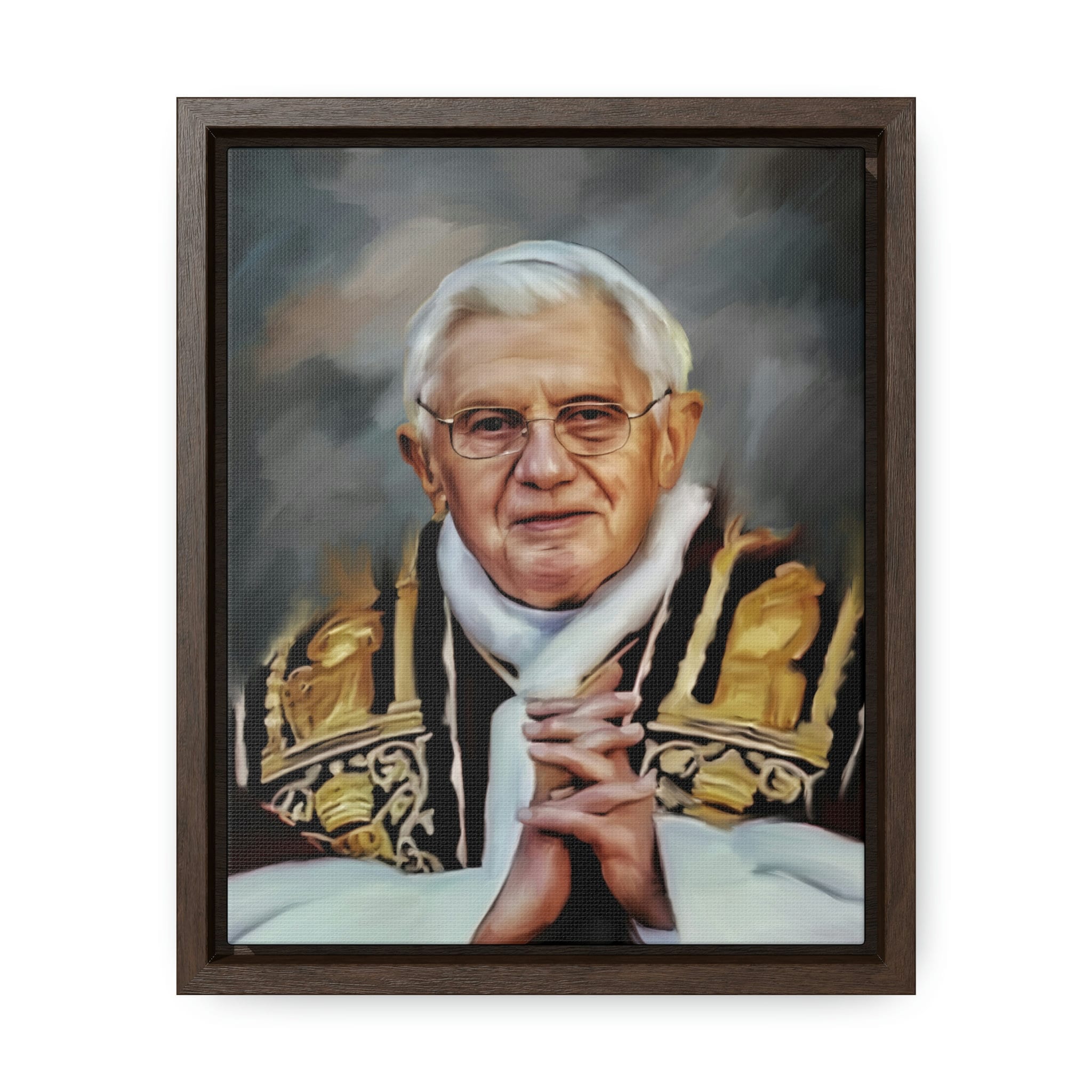 Pope Benedict XVI Framed Premium Gallery Wrap Canvas - Etsy