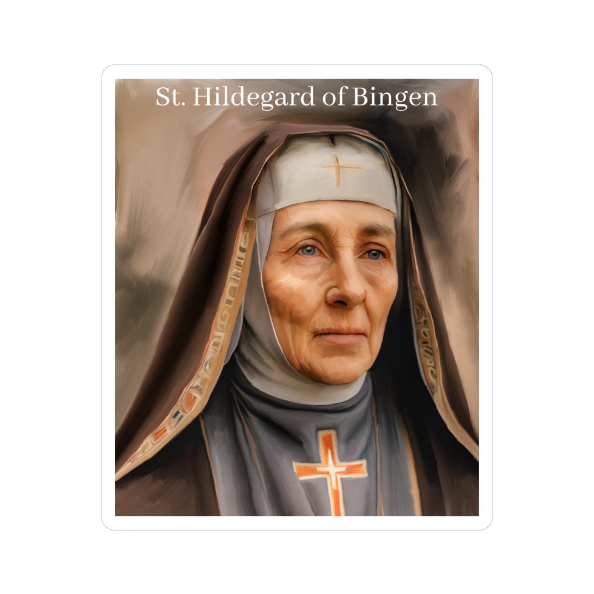 St. Hildegard of Bingen, Vinyl Decals - Etsy