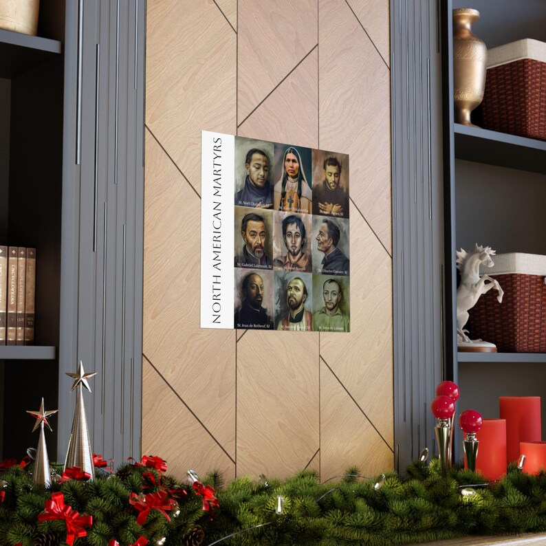 North American Martyrs Jesuit Saints Faith Courage Christian Wall Art ...