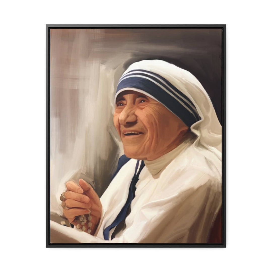 St Mother Teresa of Calcutta, Framed Portrait - Etsy