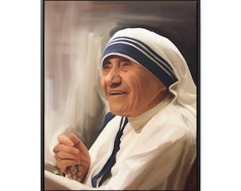 St. Teresa of Calcutta Portrait - Etsy