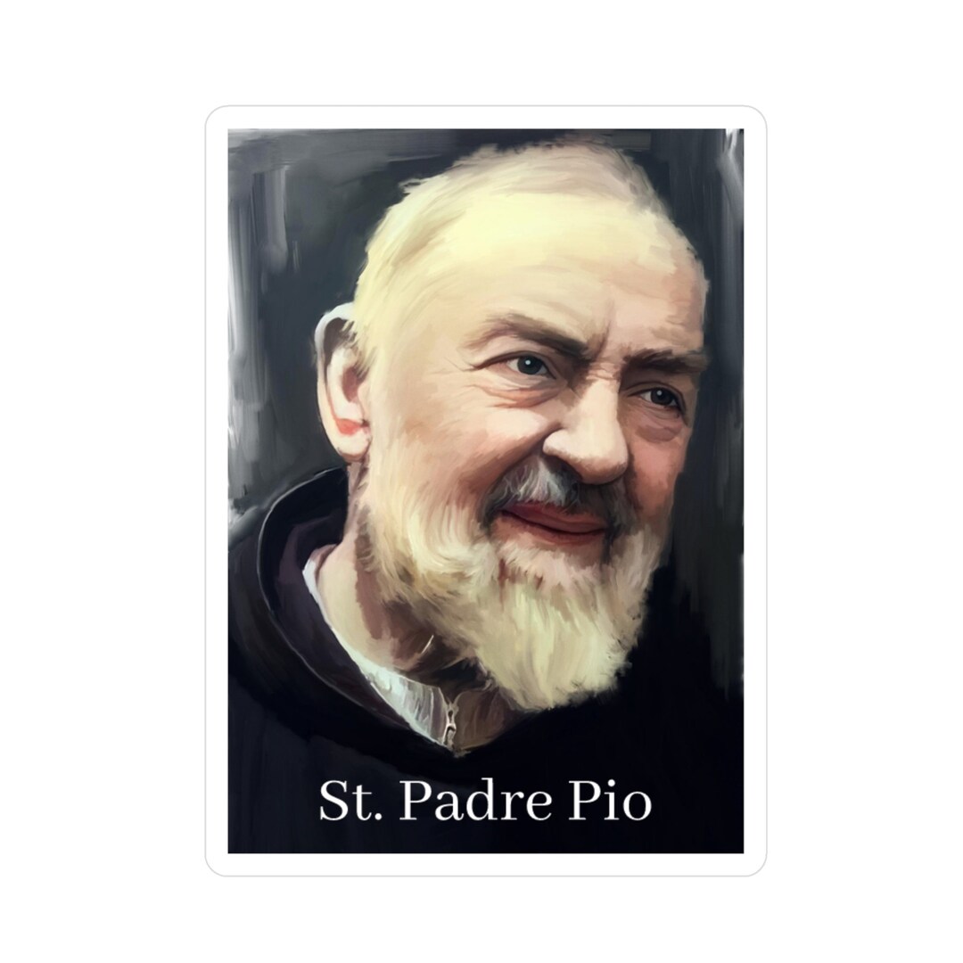 St. Padre Pio, Vinyl Decals - Etsy