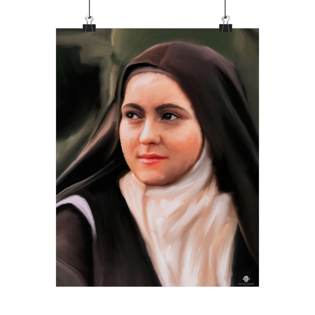 St. Thérèse of Lisieux, Premium Matte Vertical Posters, French Catholic ...