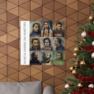 North American Martyrs Jesuit Saints Faith Courage Christian Wall Art ...