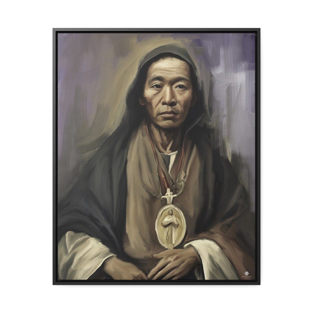 St. Mark Ji Tianxiang, Canvas Framed Portrait - Etsy