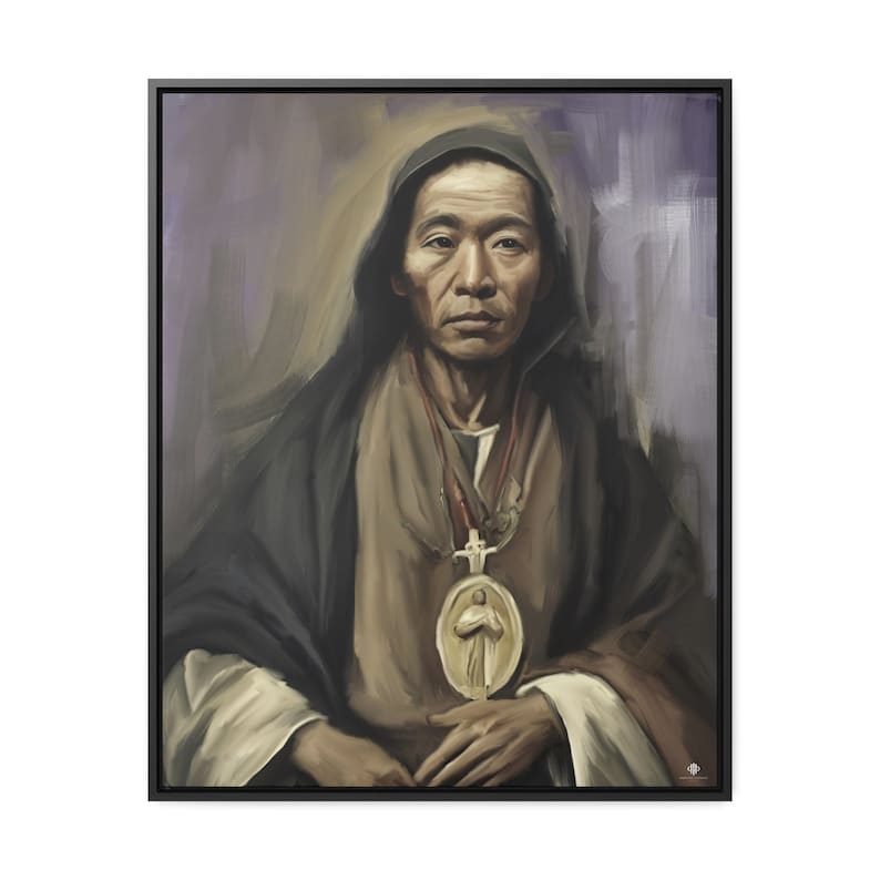 St. Mark Ji Tianxiang, Canvas Framed Portrait - Etsy