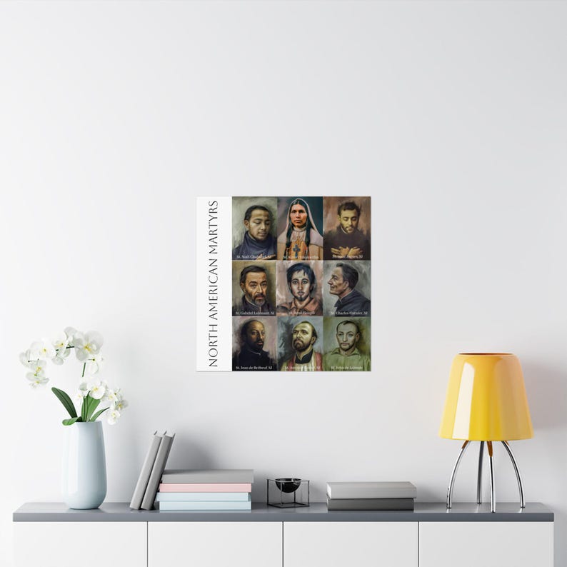 North American Martyrs Jesuit Saints Faith Courage Christian Wall Art ...