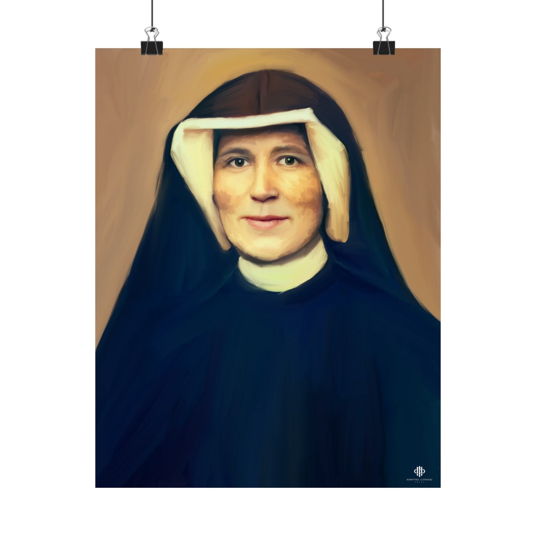 St. Faustina Kowalska, Premium Matte Vertical Posters - Etsy