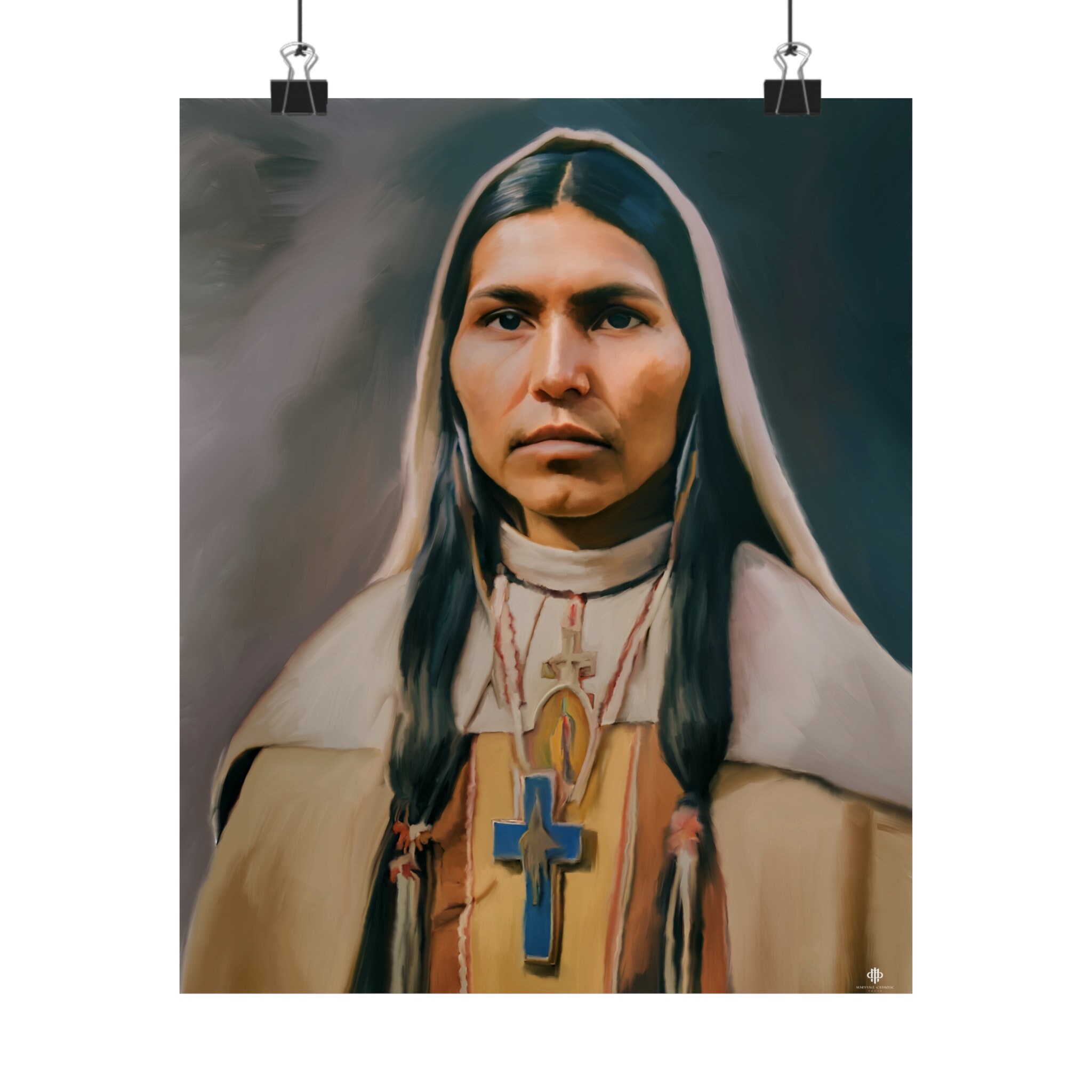 St. Kateri Tekakwitha, Premium Matte Vertical Posters - Etsy