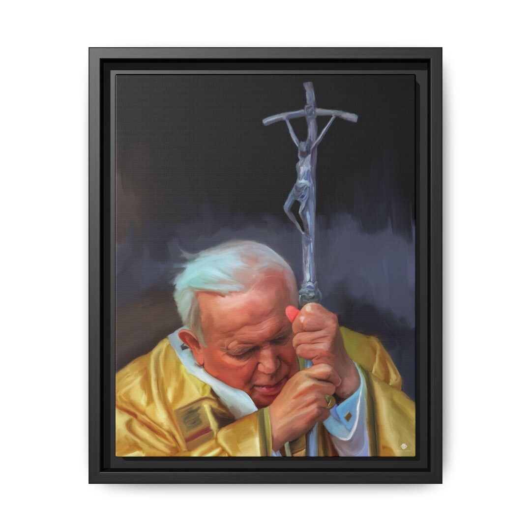 St. John Paul II, Gallery Canvas Wraps, Vertical Frame - Etsy