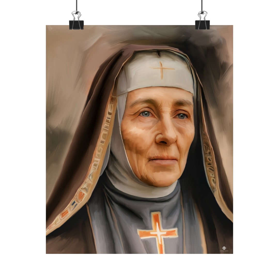 St. Hildegard of Bingen, Premium Matte Vertical Posters - Etsy