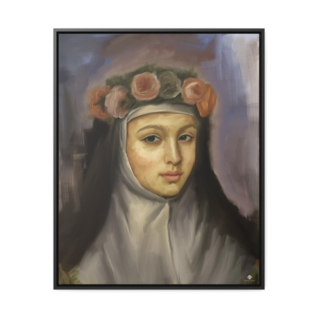 St. Rose of Lima, OP, Canvas Framed Portrait - Etsy
