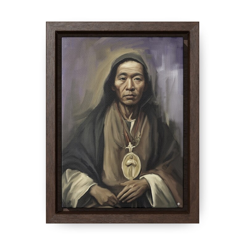 St. Mark Ji Tianxiang, Canvas Framed Portrait - Etsy
