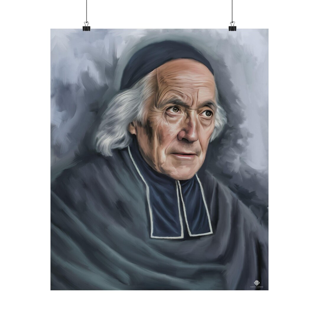 Fr Sébastien Rale SJ Art, Wall Decor, Religious Gift, Catholic Poster ...