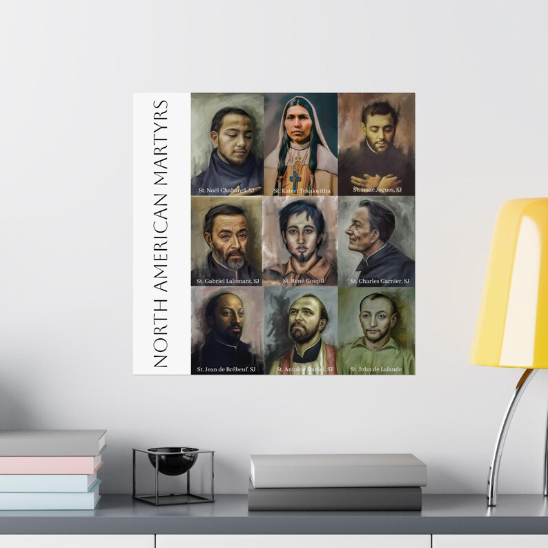 North American Martyrs Jesuit Saints Faith Courage Christian Wall Art ...