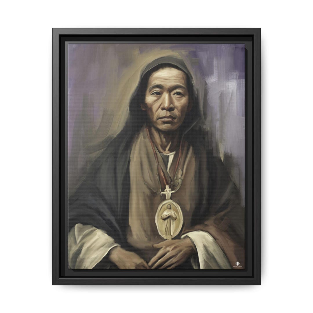 St. Mark Ji Tianxiang, Canvas Framed Portrait - Etsy