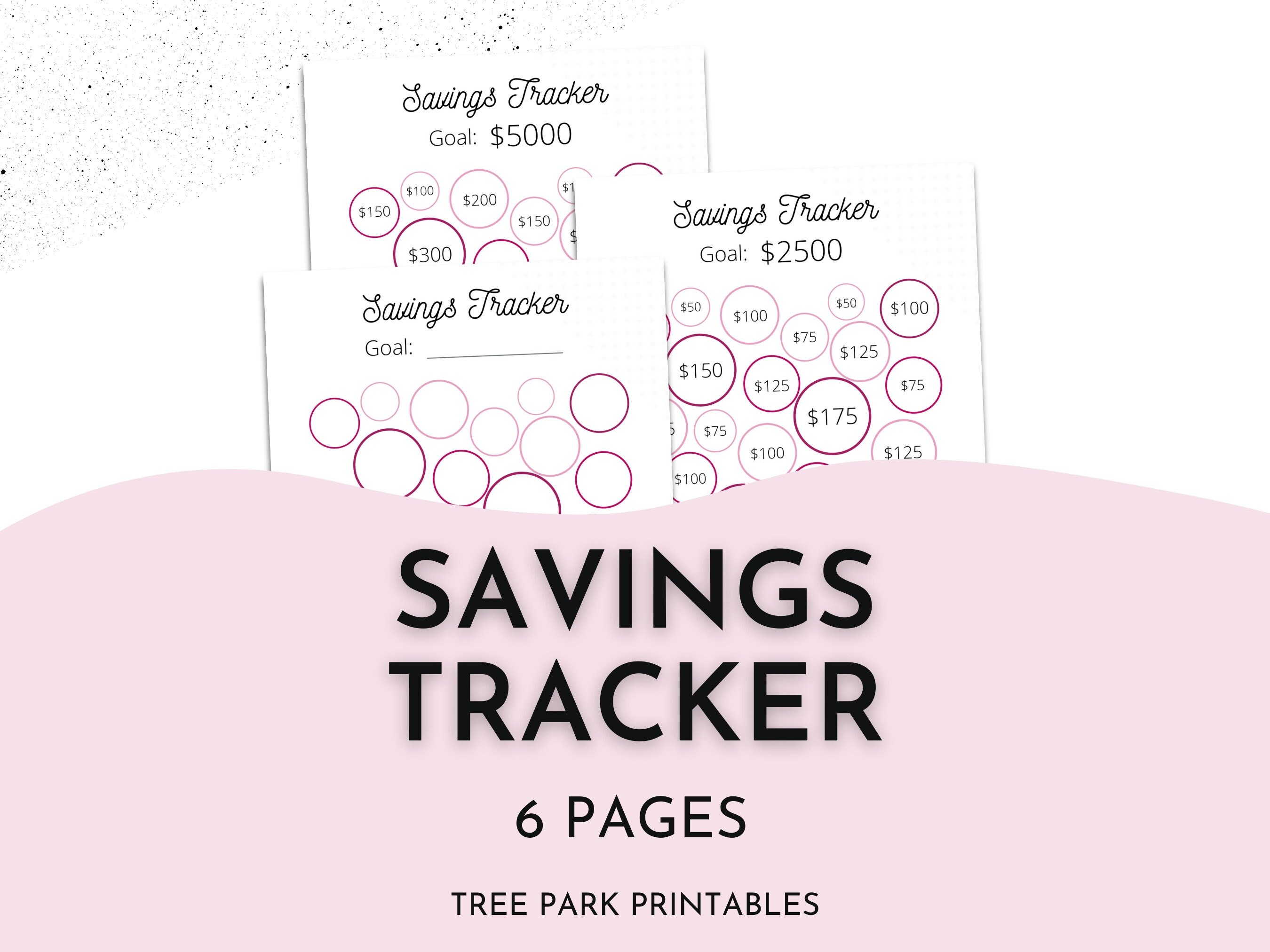 Printable Savings Tracker Bundle | Color Fill-in Sheets | Budget ...