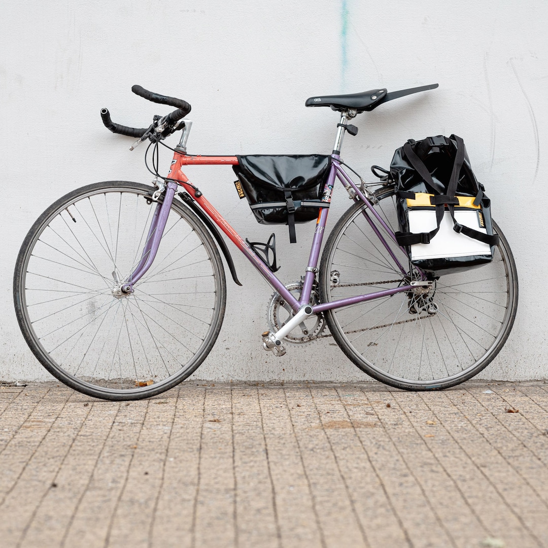 Recycled Tarpaulin Bike Fanny Pack, Waterproof Cycling Bum Bag - Etsy