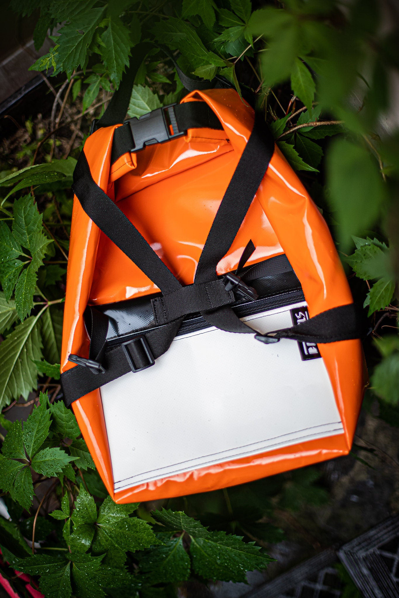 Pannier Backpack Rolltop / Orange / Tarpulin Backpack / Cycling ...