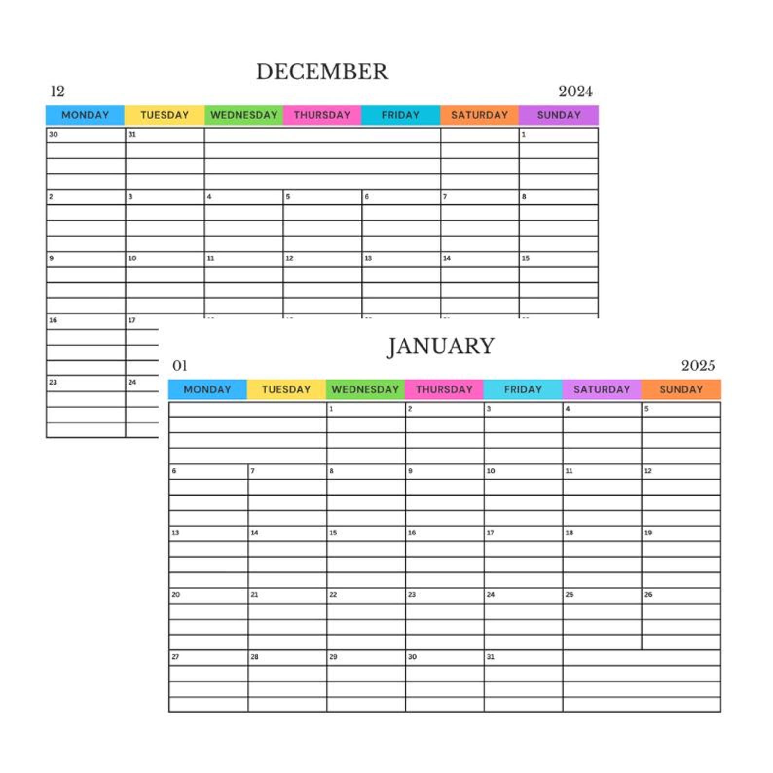 2024 Lined Monthly Calendar | 2024 Monthly Calendar Printable | Instant ... 2024 Lined Monthly Calendar | 2024 Monthly Calendar Printable | Instant ...