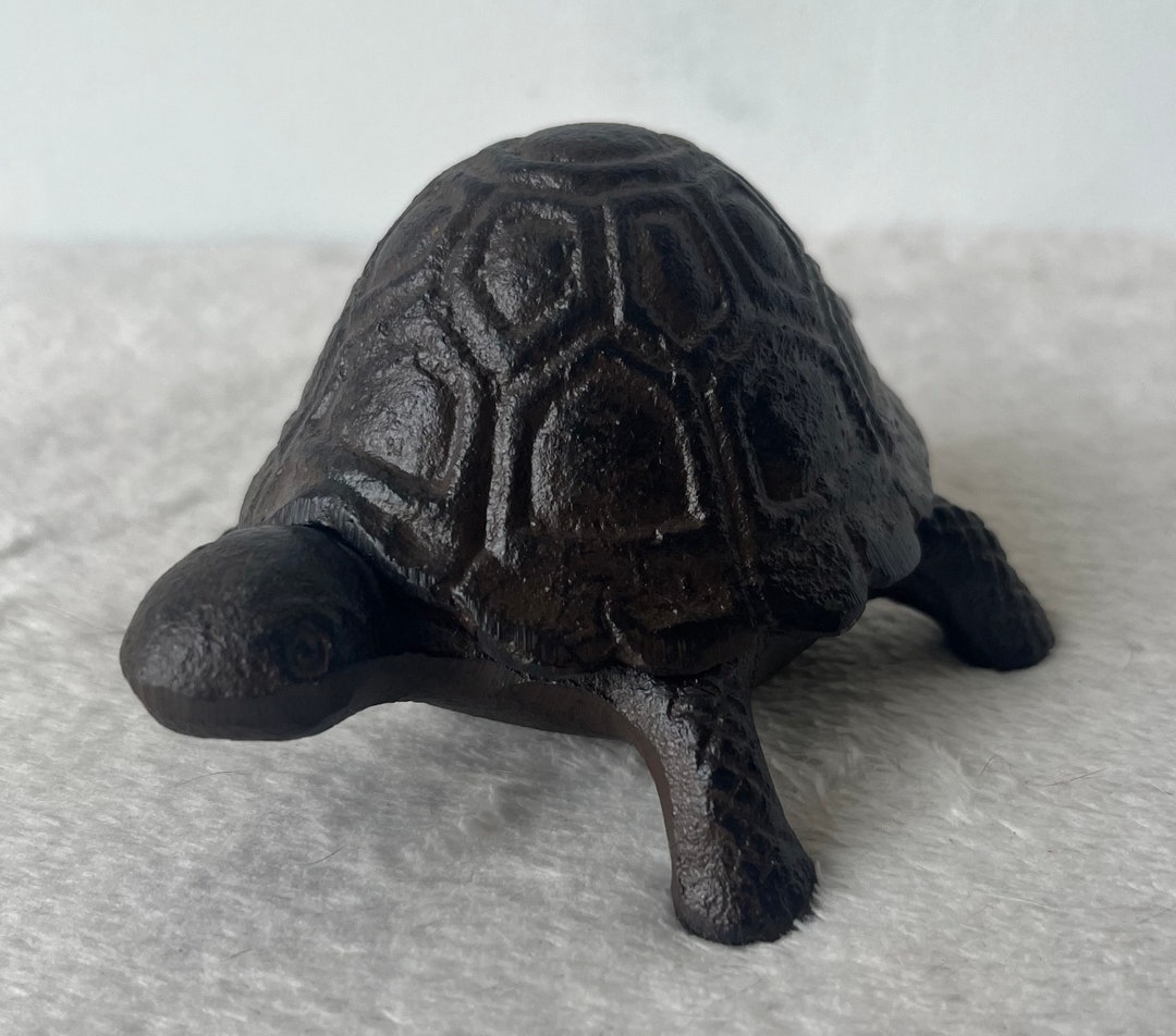 Cast Iron Tortoise Key Hide/ornament, Removable Shell - Etsy