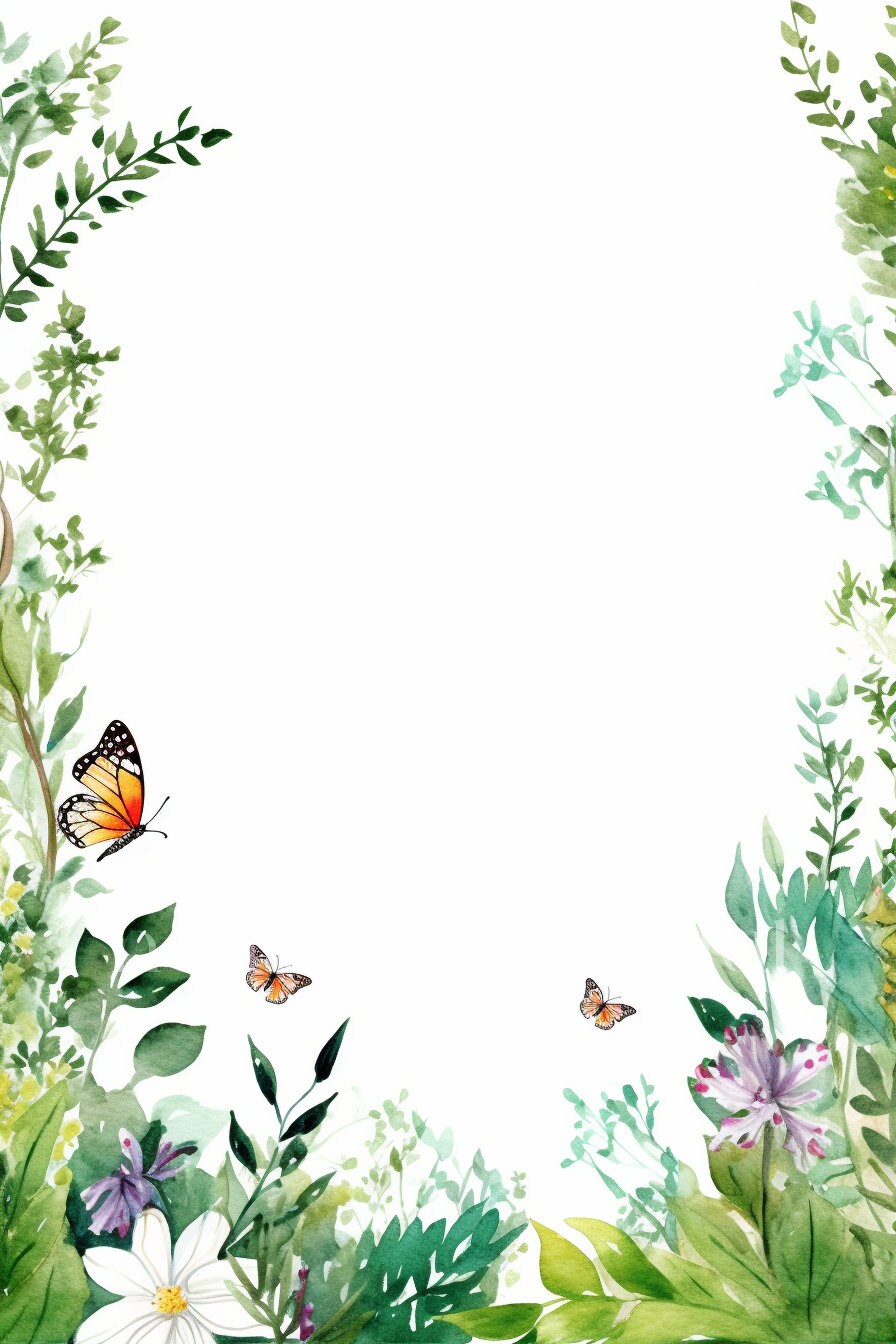 20 X Forest Themed Borders & Edges Downloadable Papers - Watercolour ...