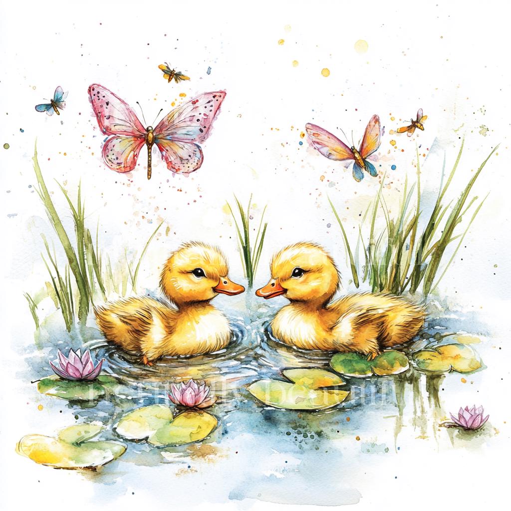 10 X Pretty Duckponds Clipart Bundle - High Quality Jpgs - Spring ...