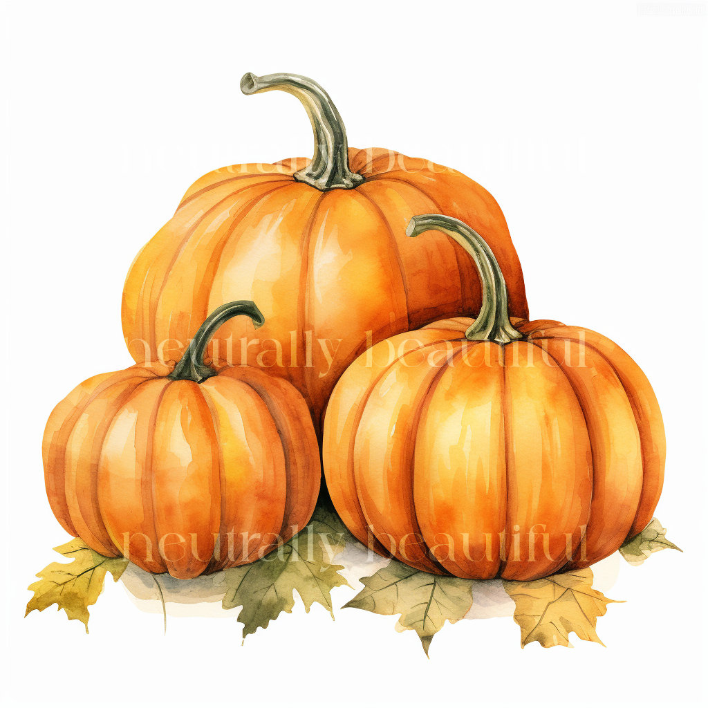 Autumn/fall Pumpkins - 12 High Quality Downloadable Jpgs - Flower ...