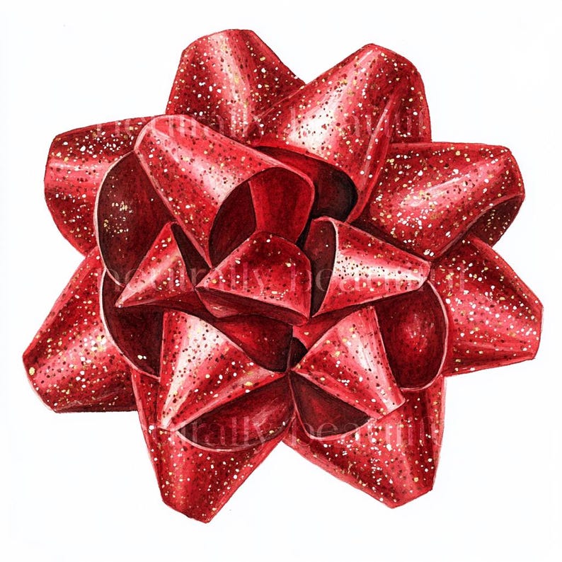 15 X Pretty Christmas Bows Clipart - High Quality Jpgs - Holidays Gift ...