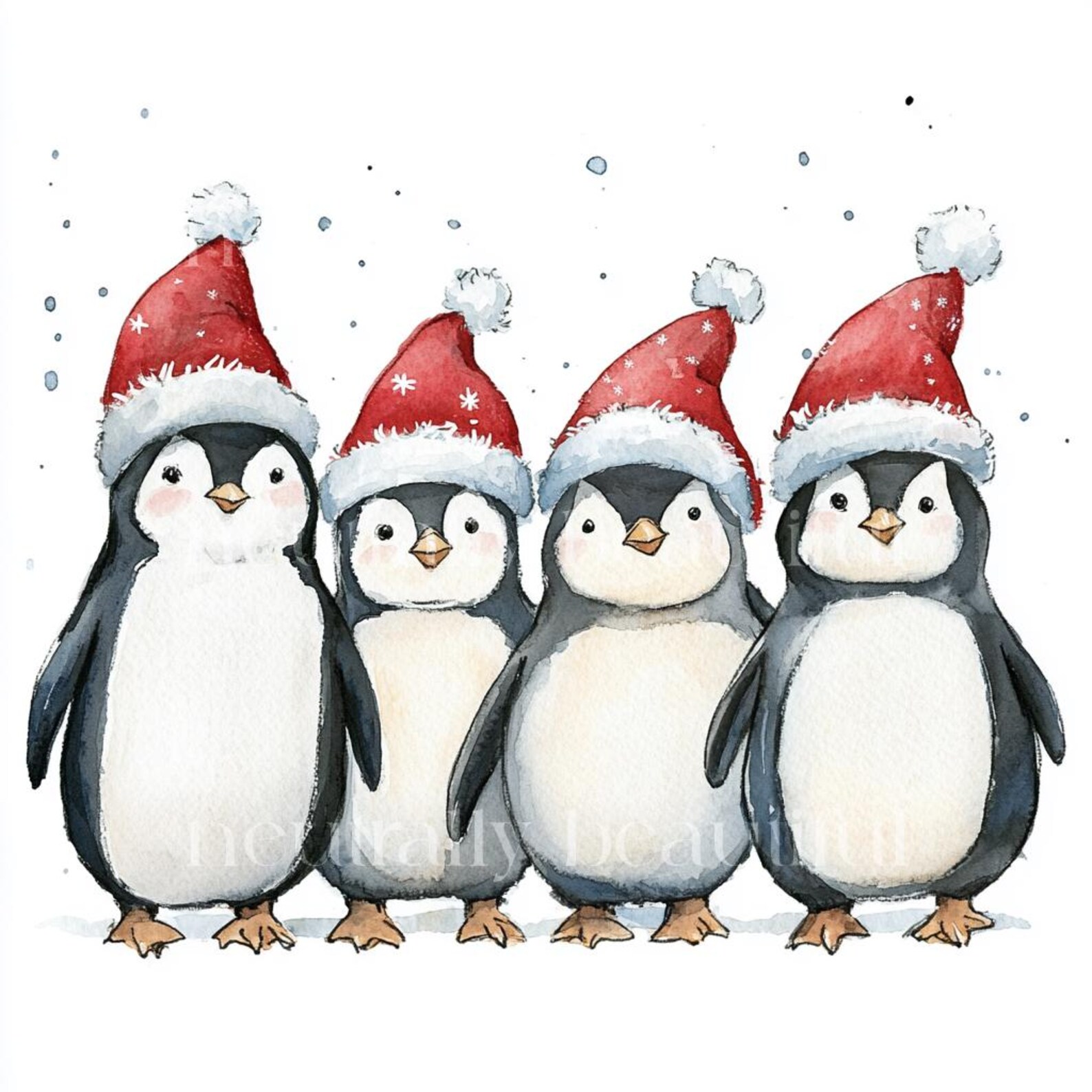 30 X Cute Christmas Penguin HUGE Clipart Bundle - High Quality Jpgs ...
